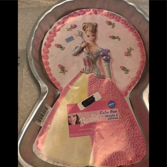 Wilton | Kitchen | Wilton Barbie Cake Pan New With Plastic Barbie ...